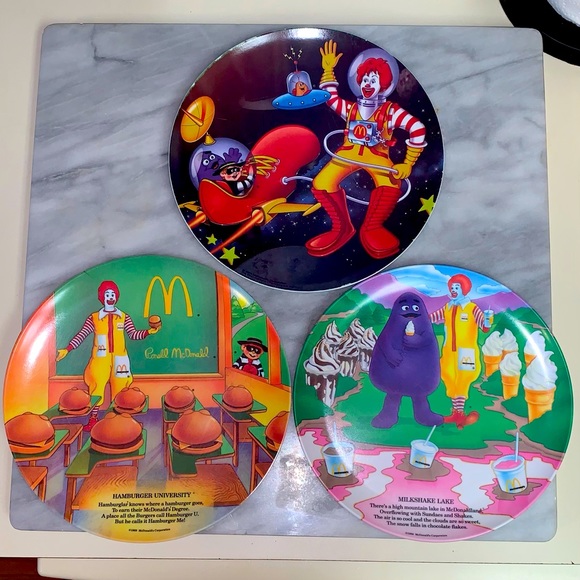McDonald's | Dining | Vintage Mcdonalds Plates | Poshmark